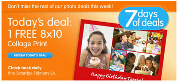 GL4M: Free 8x10 Collage Print at Walgreens