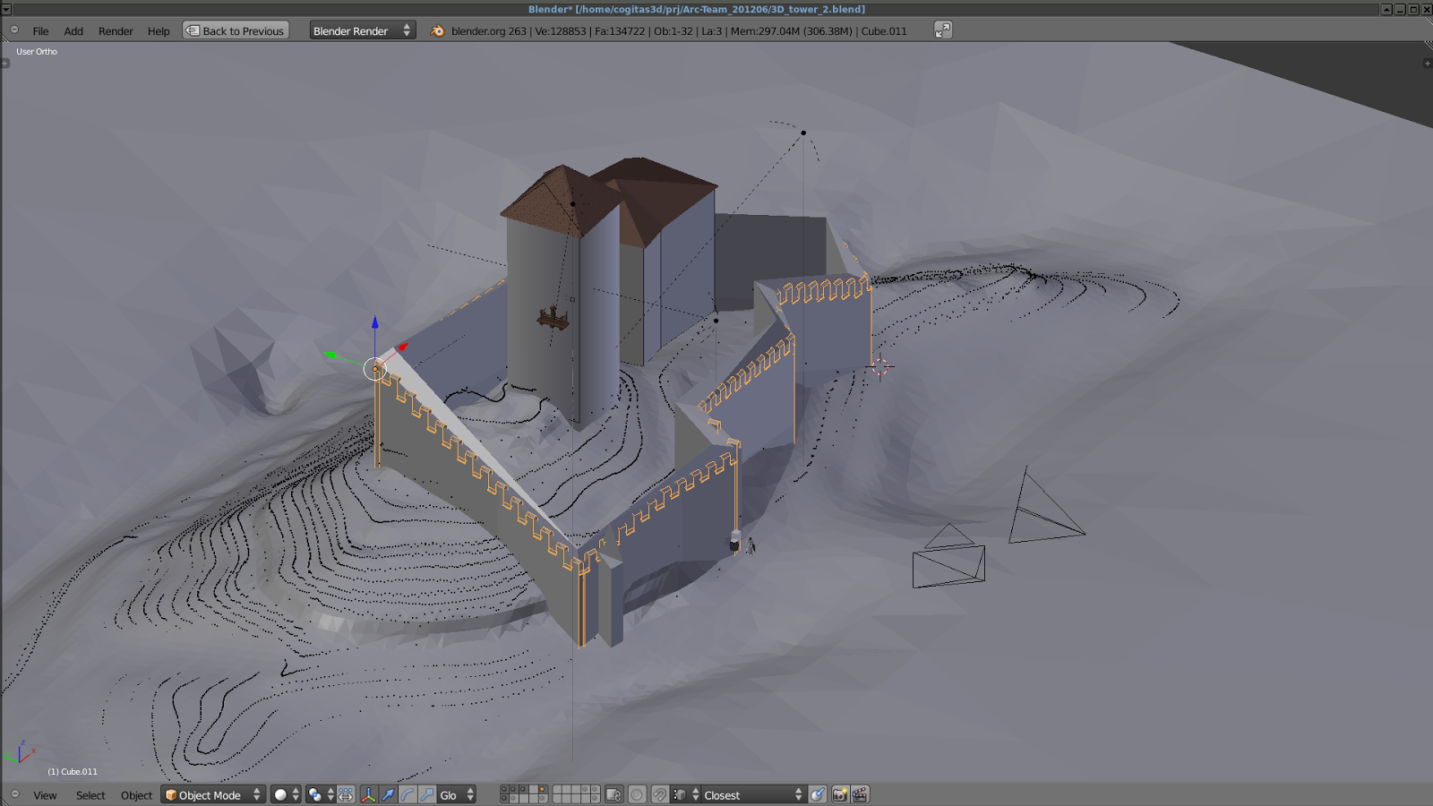ATOR: Caldonazzo castle - from ruins to archaeological 3D reconstruction
