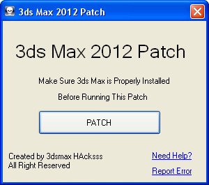 3ds Max 2012 Patch