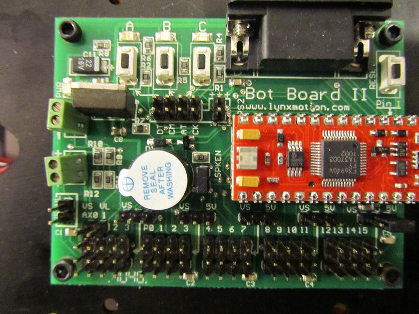 Zeus, a Marauder Class Hexapod: Bot Board II, Before and After pics