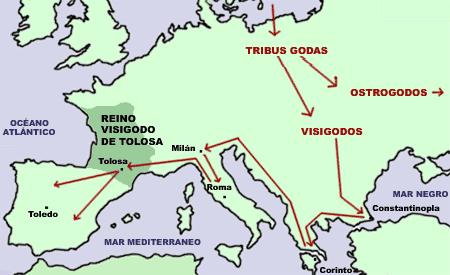 CIENCIAS SOCIALES: 1º CC.SS. - TEMA 16 - Los visigodos