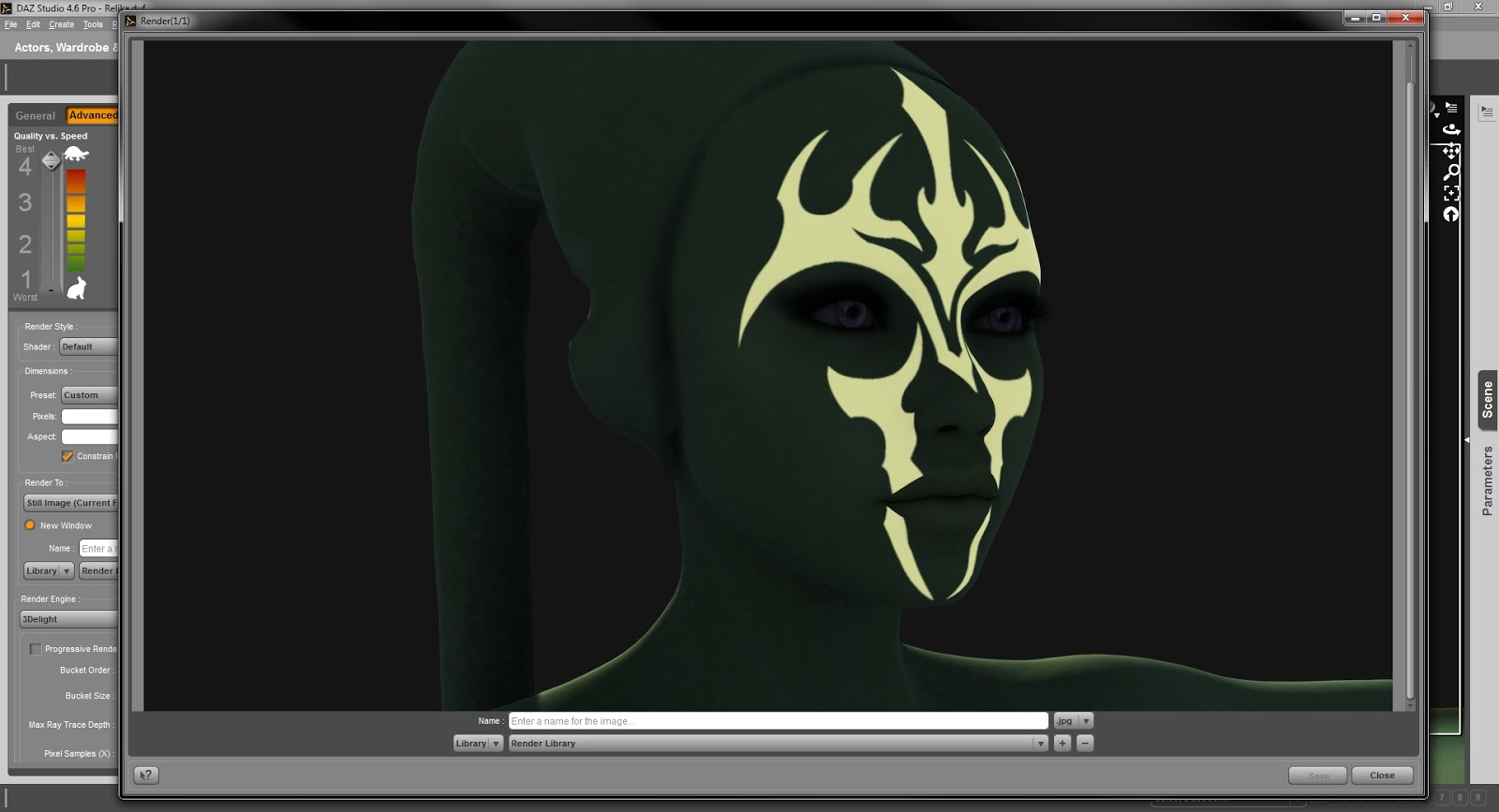 Уроки Unity3D и Daz3D: Светящаяся татуировка