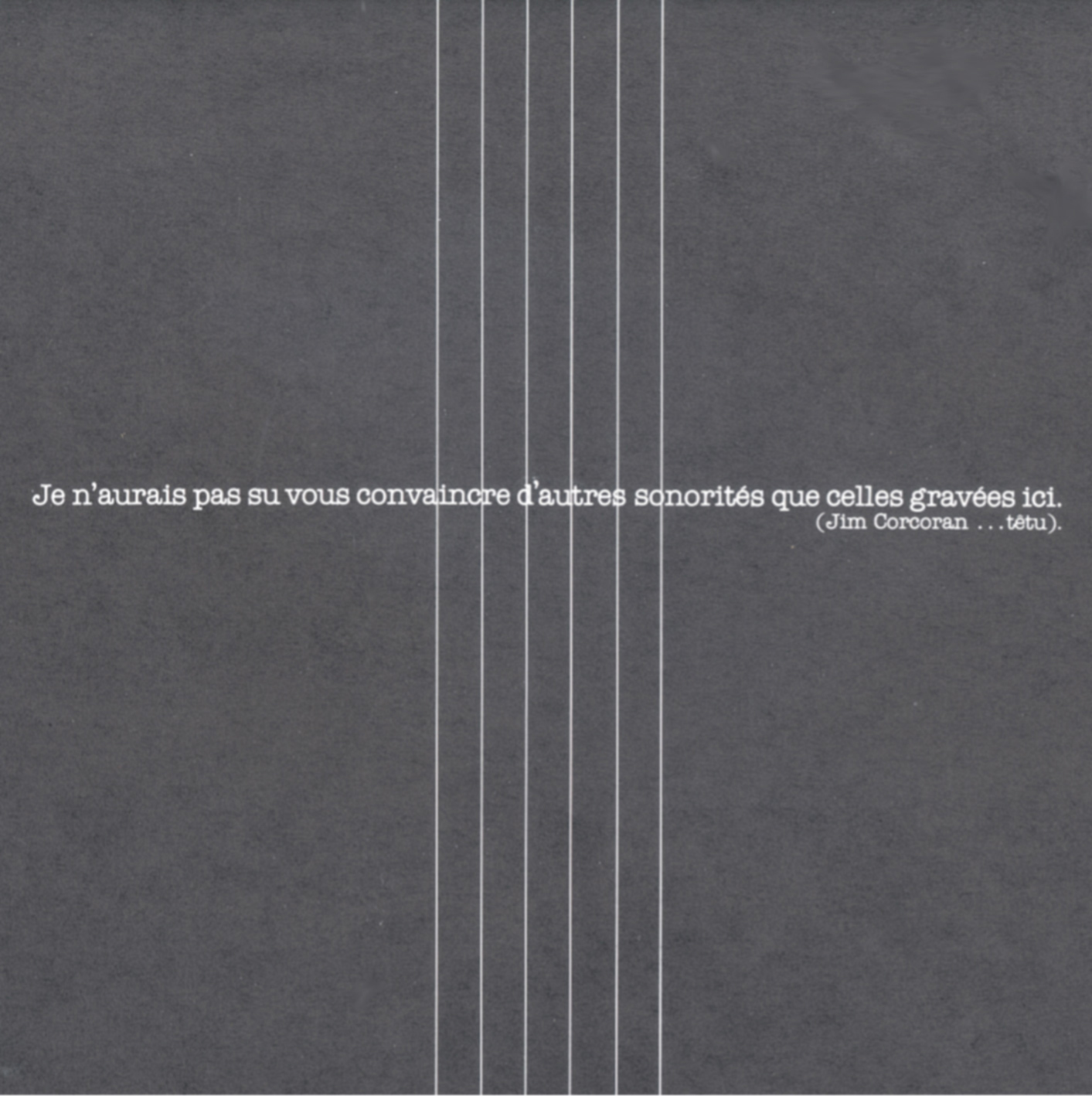 Les Disques L.P.: Jim Corcoran - Têtu