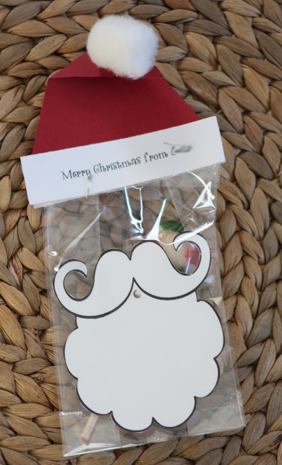 like a pretty petunia: Santa Hat Bag Toppers