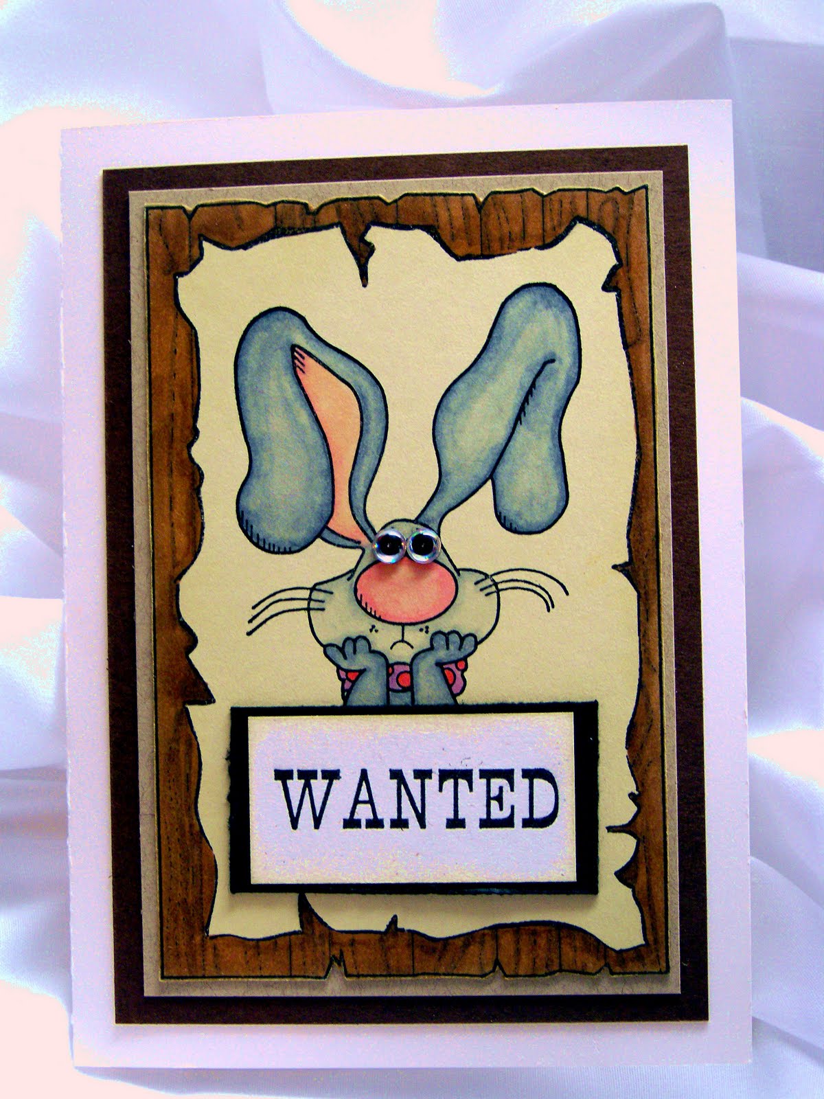 Wanted Easter Bunny ~ Vicky's Creative Cards