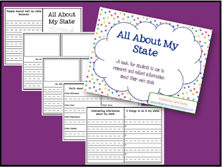 Smiling in Second Grade: All About My State Freebie