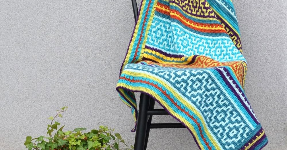 Nya Mosaic Blanket: FREE crochet pattern | LillaBjörn's Crochet World