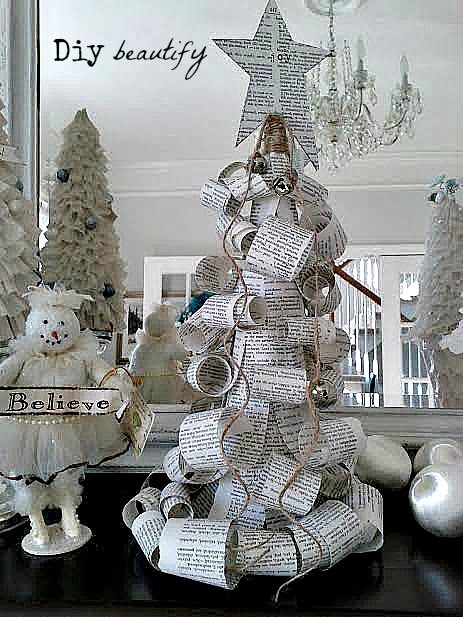 Paper Curl Christmas Trees - DIY Beautify - Creating Beauty at Home