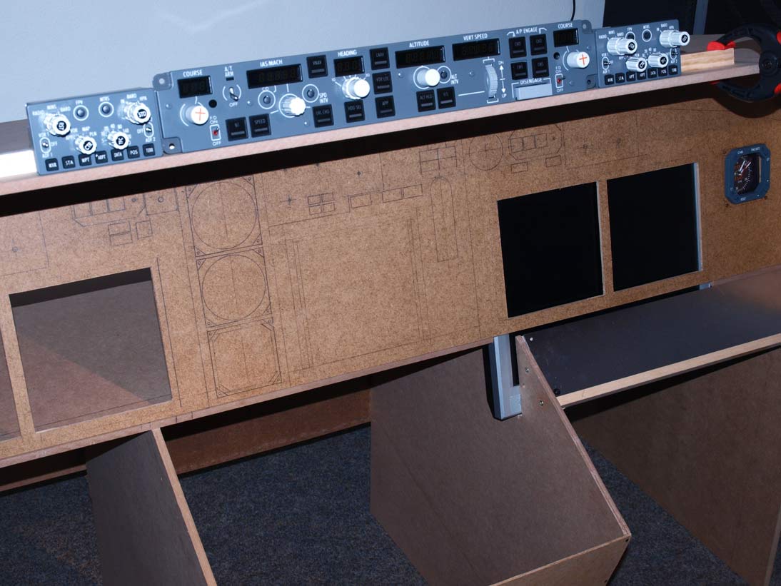 Boeing 737 Homecockpit: MIP (Main Instrumenten Panel) + CDU