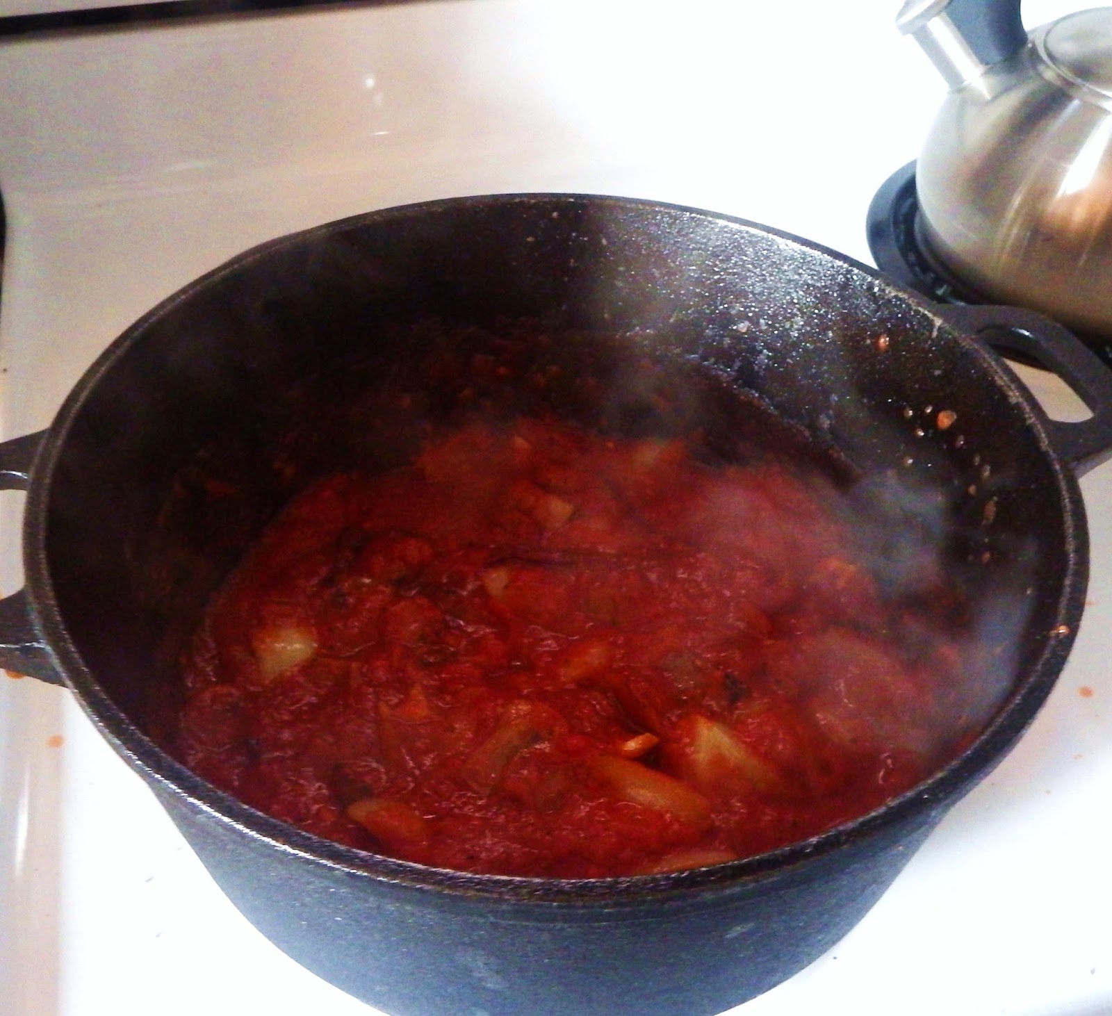 Food By Bram: Rabbit and Chorizo Cacciatore