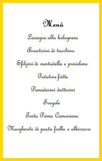 Studiamando liberamente: La Prima Comunione di Margherita: tavola ...