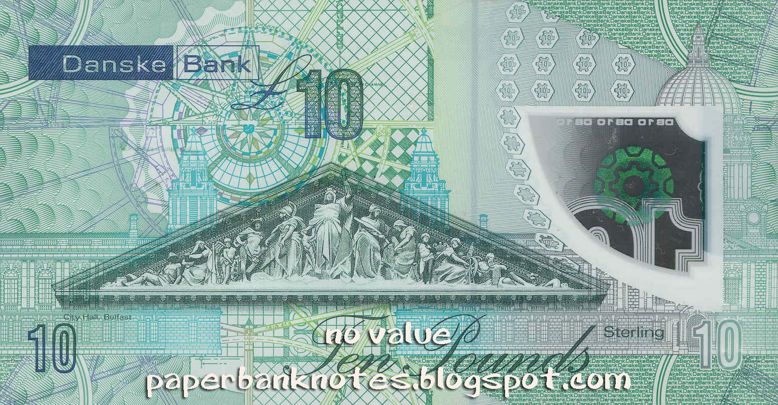 europe: Northern Ireland, Danske Bank - £10 Polymer Note Series Dated 2017