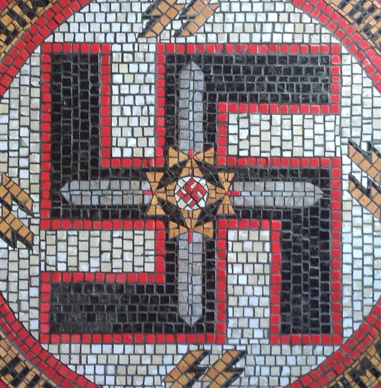 germanmilitariaww2: RELIC ADOLF HITLER SWASTIKA CERAMIC SHIELD MOSAIC ...