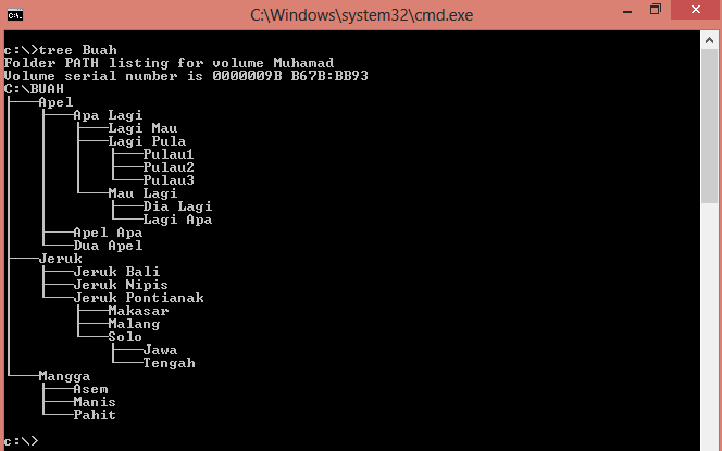 Rizky's Blog: Cara Membuat Folder dan Tree Pada Command Prompt