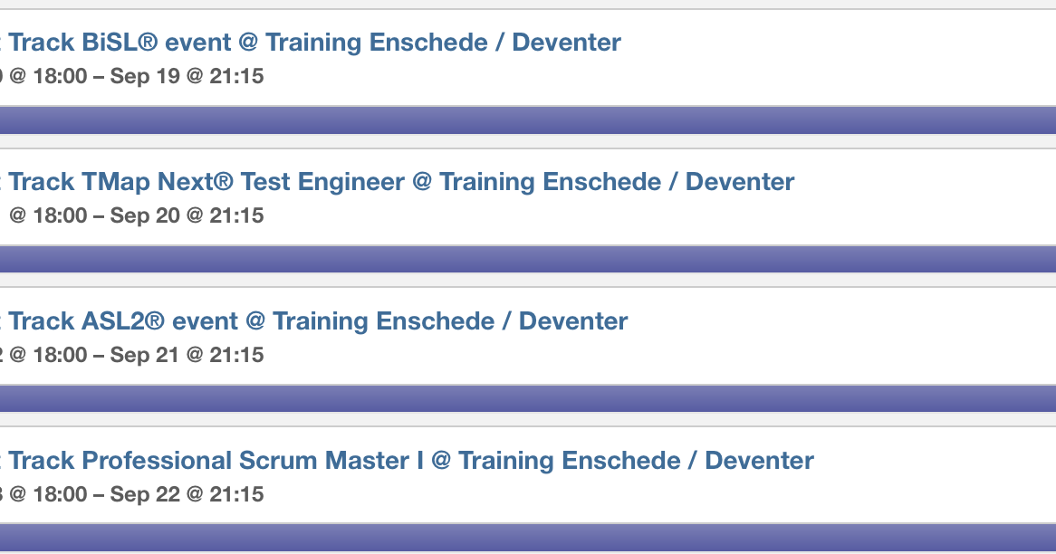 Foundation trainingen PRINCE2®, BiSL®, ASL2®, PSM I, TMap Next®: BiSL, ASL2, TMap en PSM I Short ...