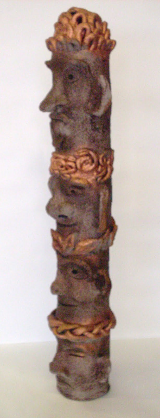 My art work and photography: A clay totem pole