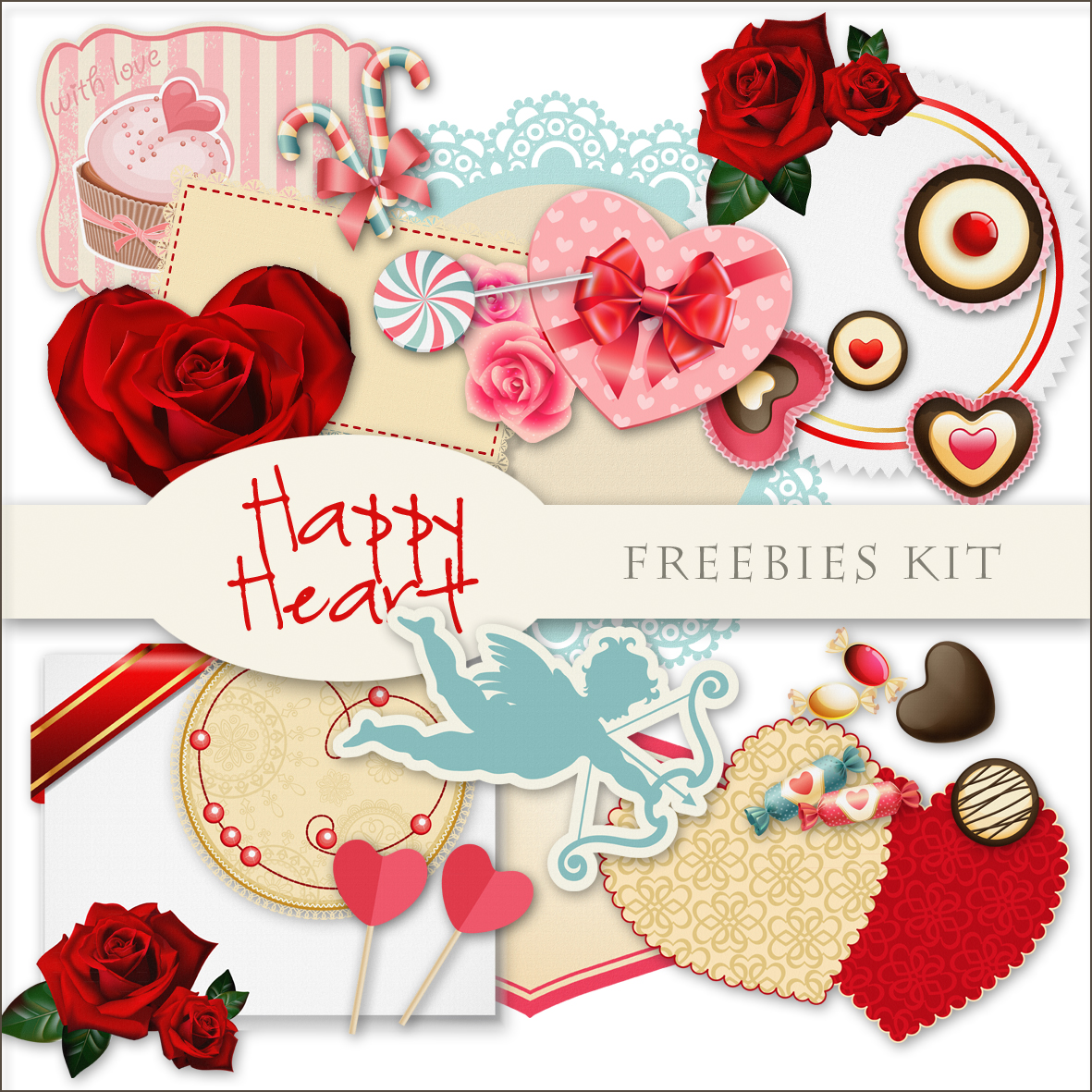 Scrap. DOT: Freebies Kit - Happy Heart
