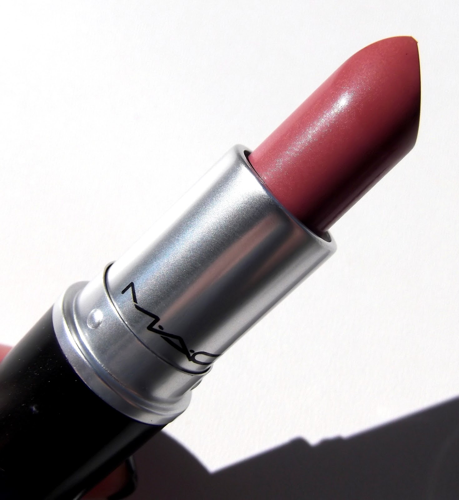 MAC COSMETICS Satin Lipstick Faux.Review & Swatches - COSMELISTA