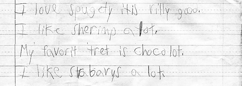 dyslexia and handwriting