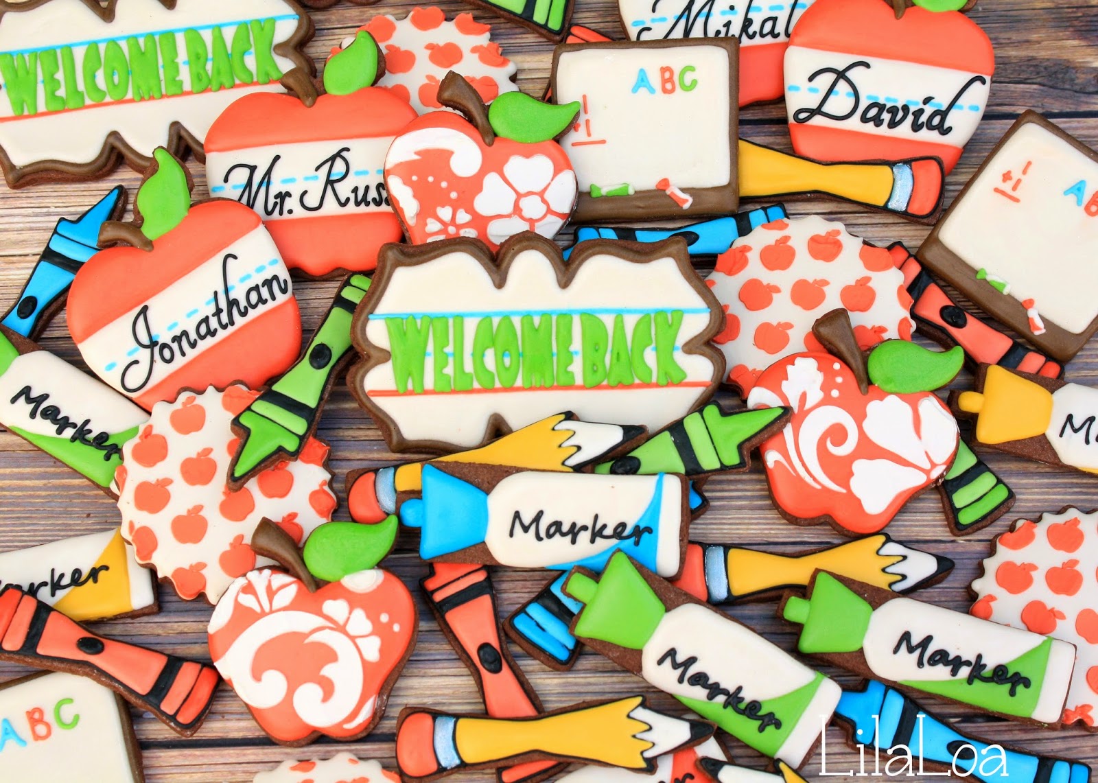 How to make Back To School Icing Colors