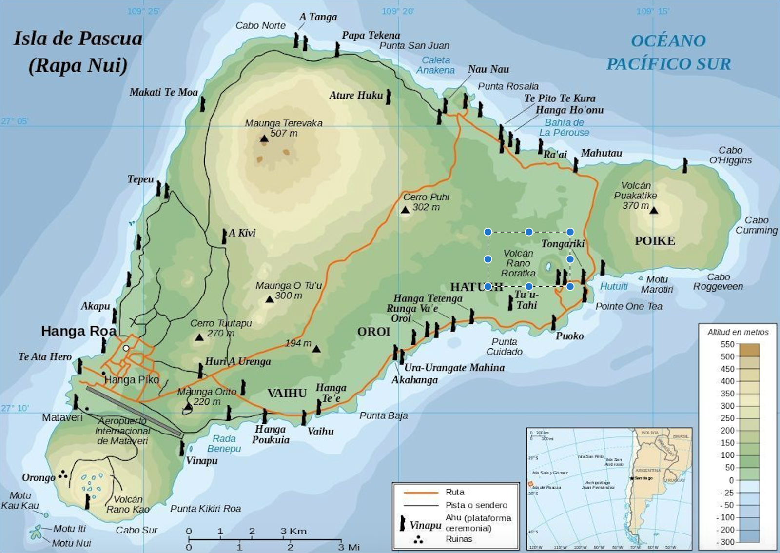 Curioseandando: Viaje a Isla de Pascua: Volcán Rano Raraku (enero y ...