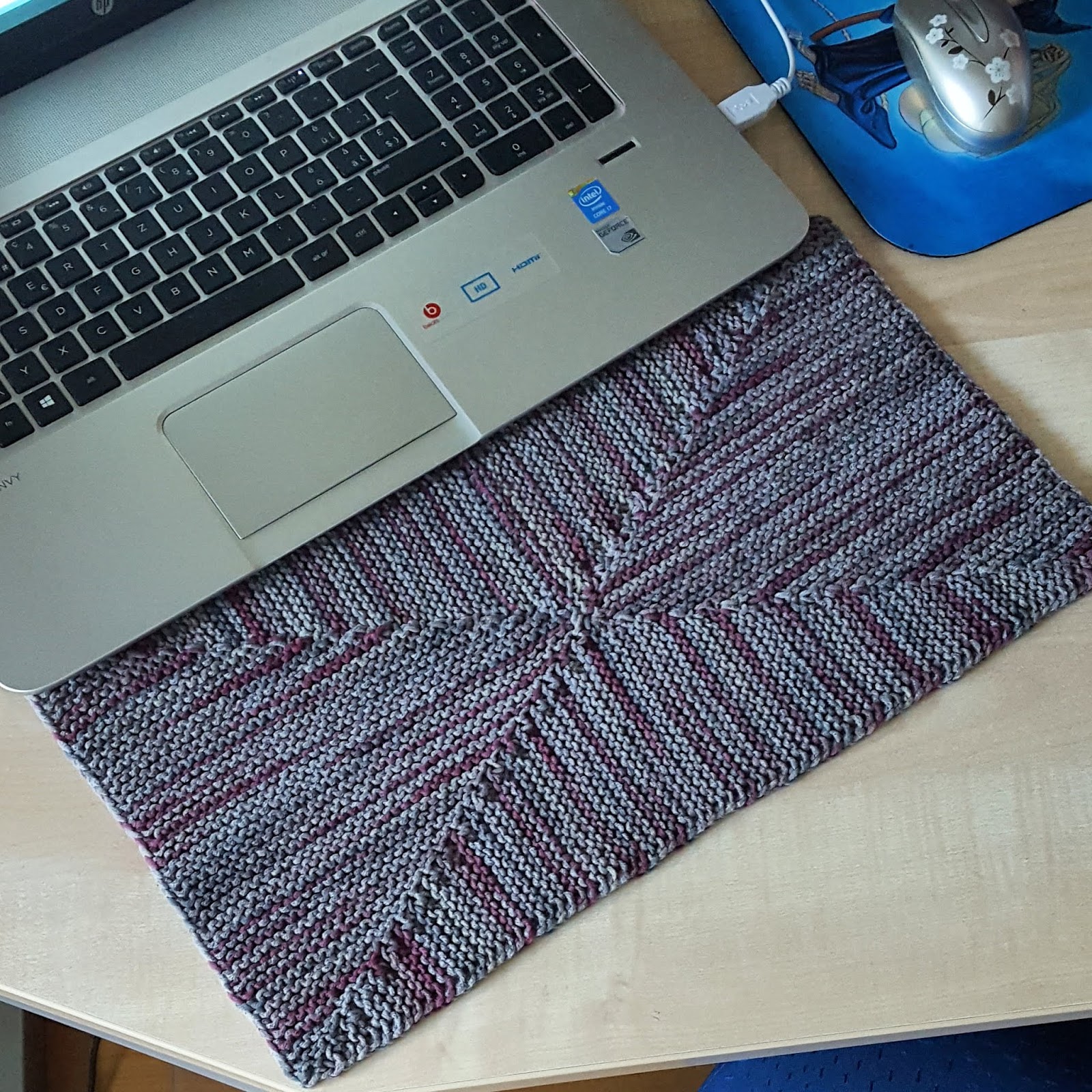 Knitting and so on: Rechteck - Rectangular Garter Stitch Doily