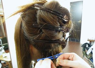 Pinku-no-Kumori: Japanese hair extension