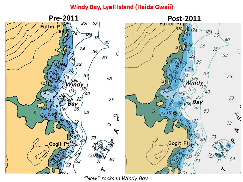 Sailing Pelagia: Cruising British Columbia: Keep your charts updated...
