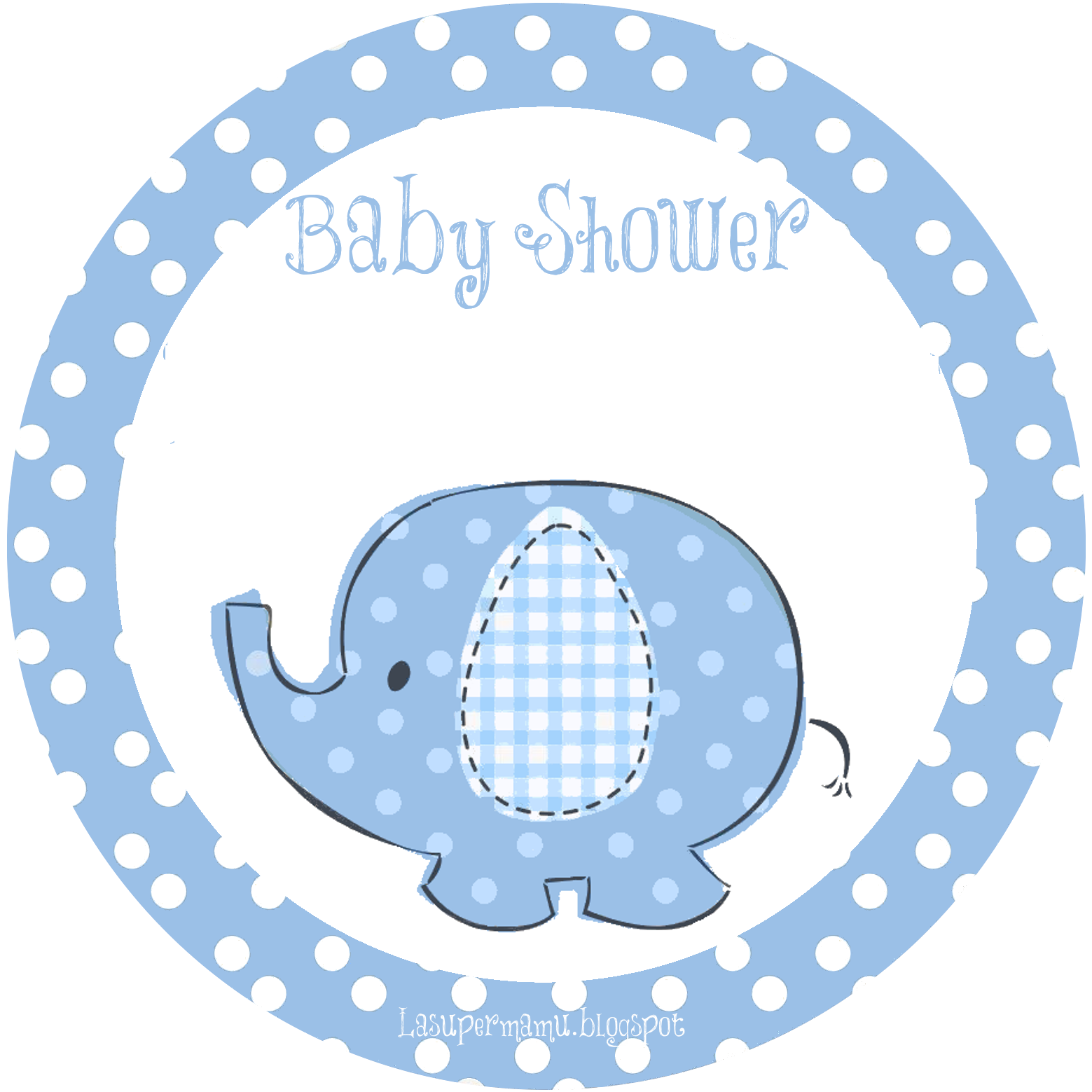 La Super Mamy: Baby Shower: elefantito azul