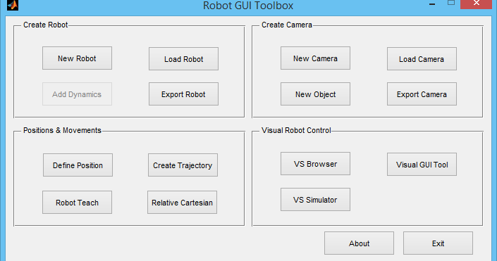 JGusMar: Herramienta para la simulación del control visual de un robot