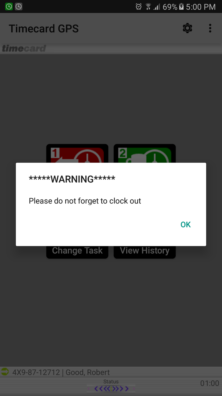 Econz Wireless: Timecard GPS: Clock In and Clock Out Reminders