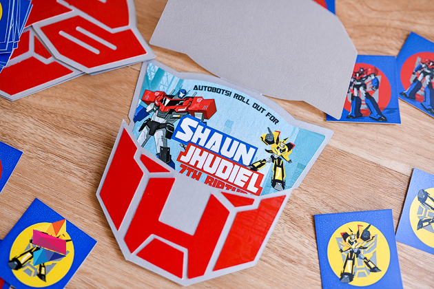 Transformers Themed 7th Birthday Invitation - Stunro CreativeWorks