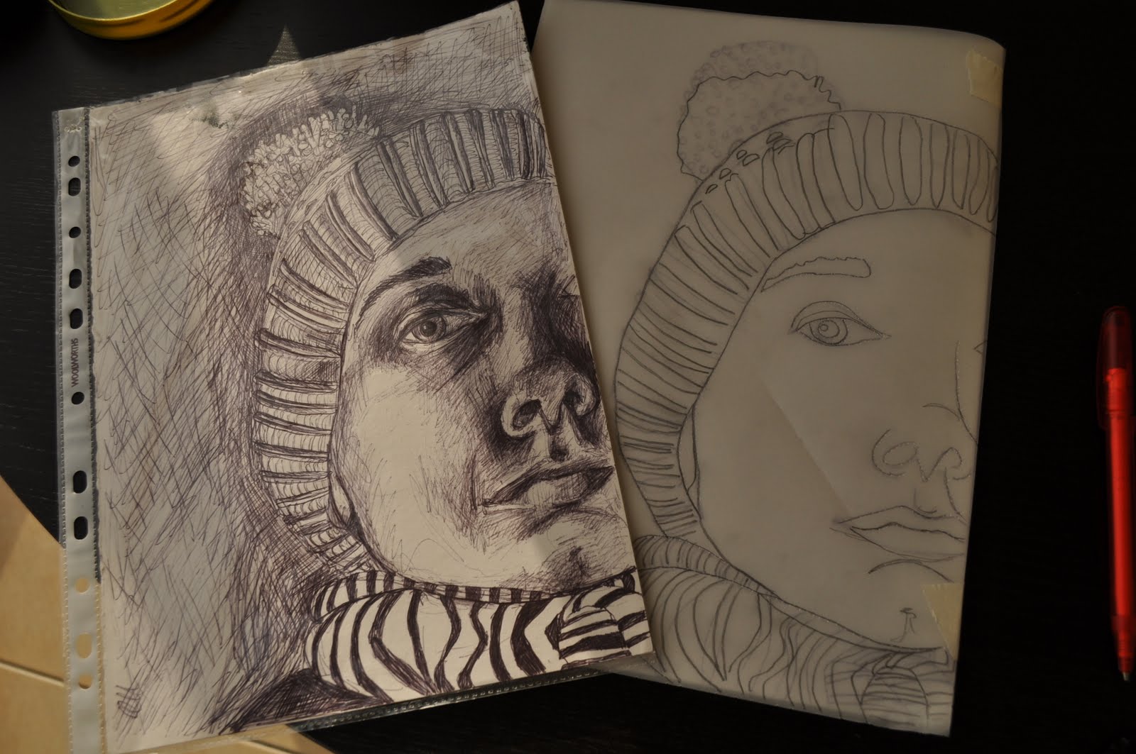 I teach art: How to make a Poly-board Print (Portrait)