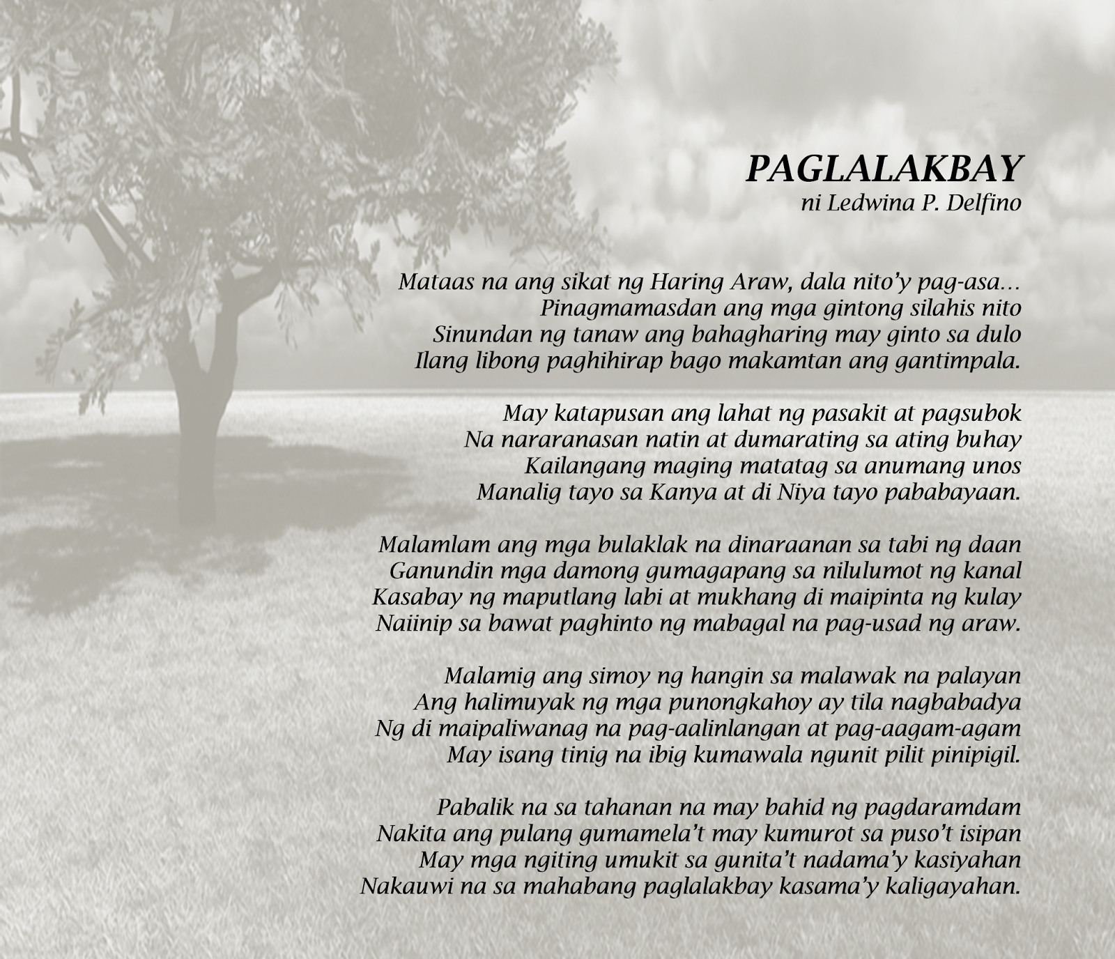 Sa Aking Pagtatapos Graduation Poem Sketches