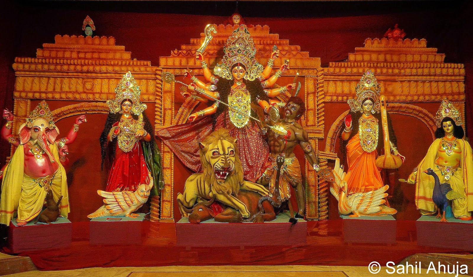 Pixelated Memories: Durga Puja, CR Park, Delhi