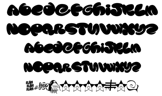 Bubbles Graffiti Fonts Style