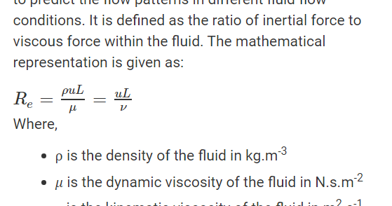 Machine Drawing: What is Reynolds number? https://byjus.com/physics ...