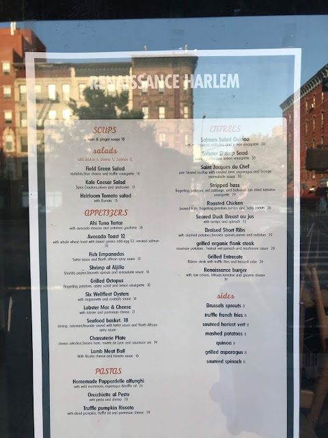 H A R L E M + B E S P O K E: INTRODUCING: RENAISSANCE HARLEM MENU