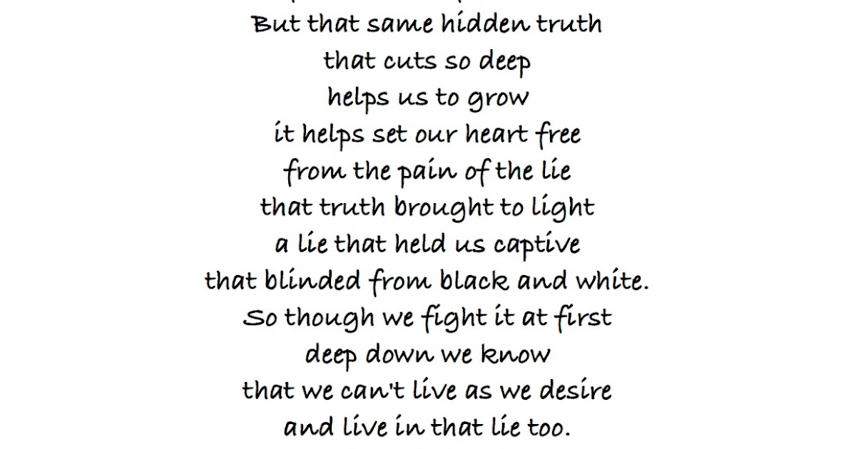 MarkSparksWrites.com: "Hidden Truth" (A Poem).
