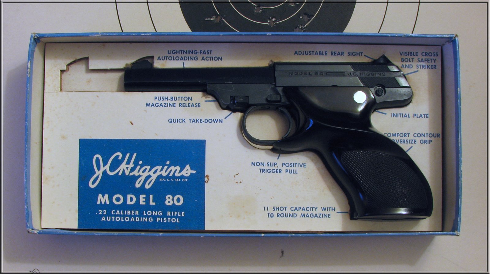 Vintage Outdoors: J.C. Higgins Model 80 .22 autoloader Pistol