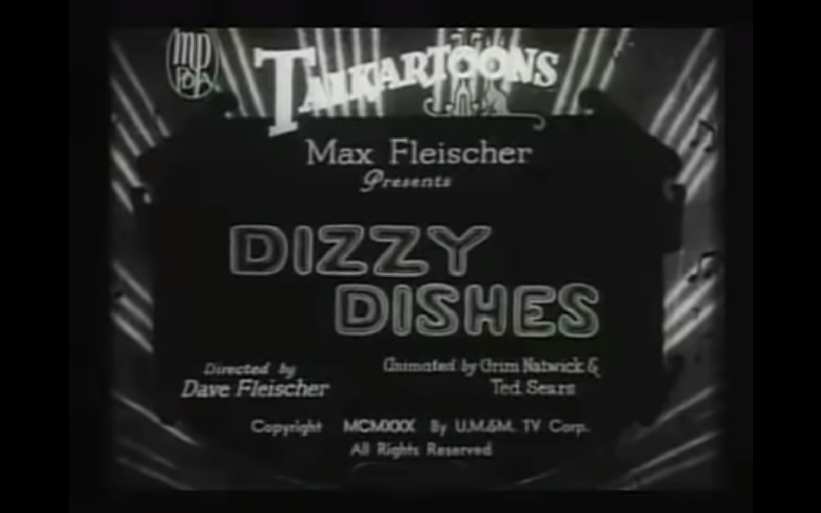 Curso de Contexto Espanima UNAL: Dizzy dishes (1930)