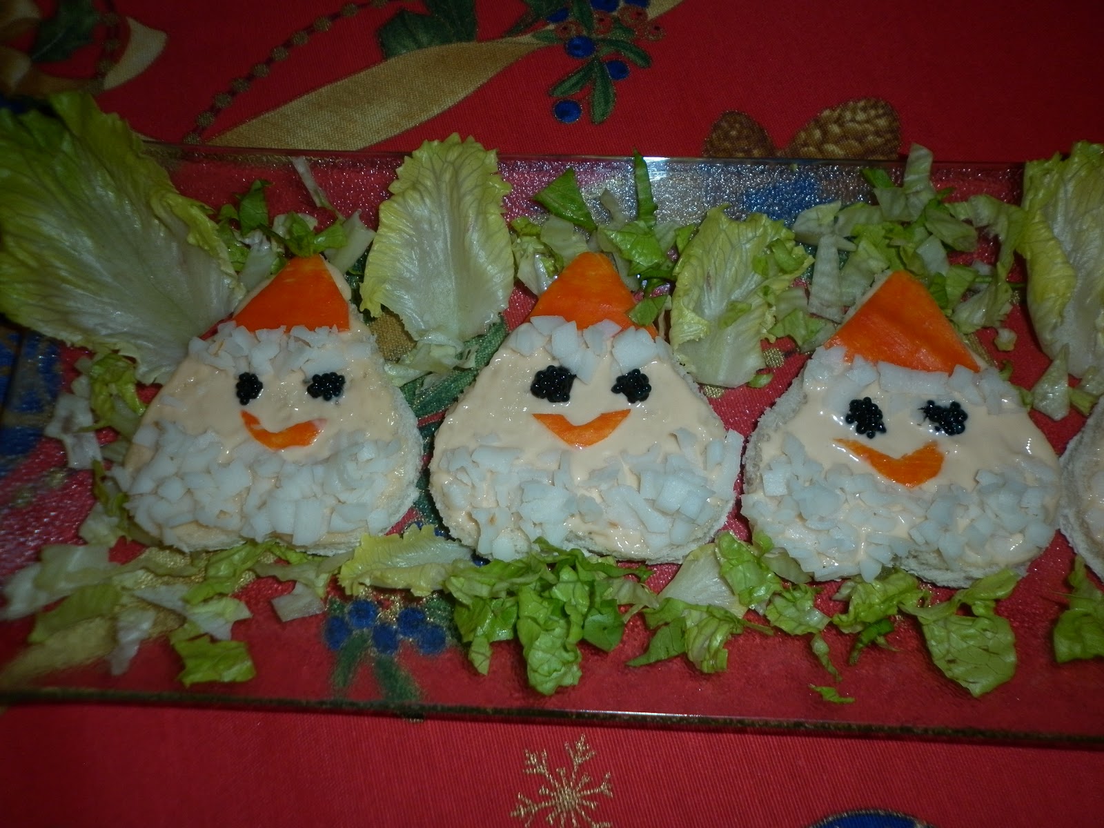 CANAPES DE PAPA NOEL