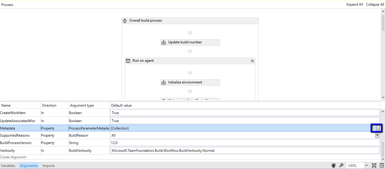 Enabling Logging Verbosity Process Parameter In Build Definition Tfs Solutions