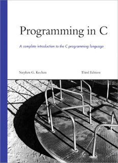 Programming in C PDF Book.