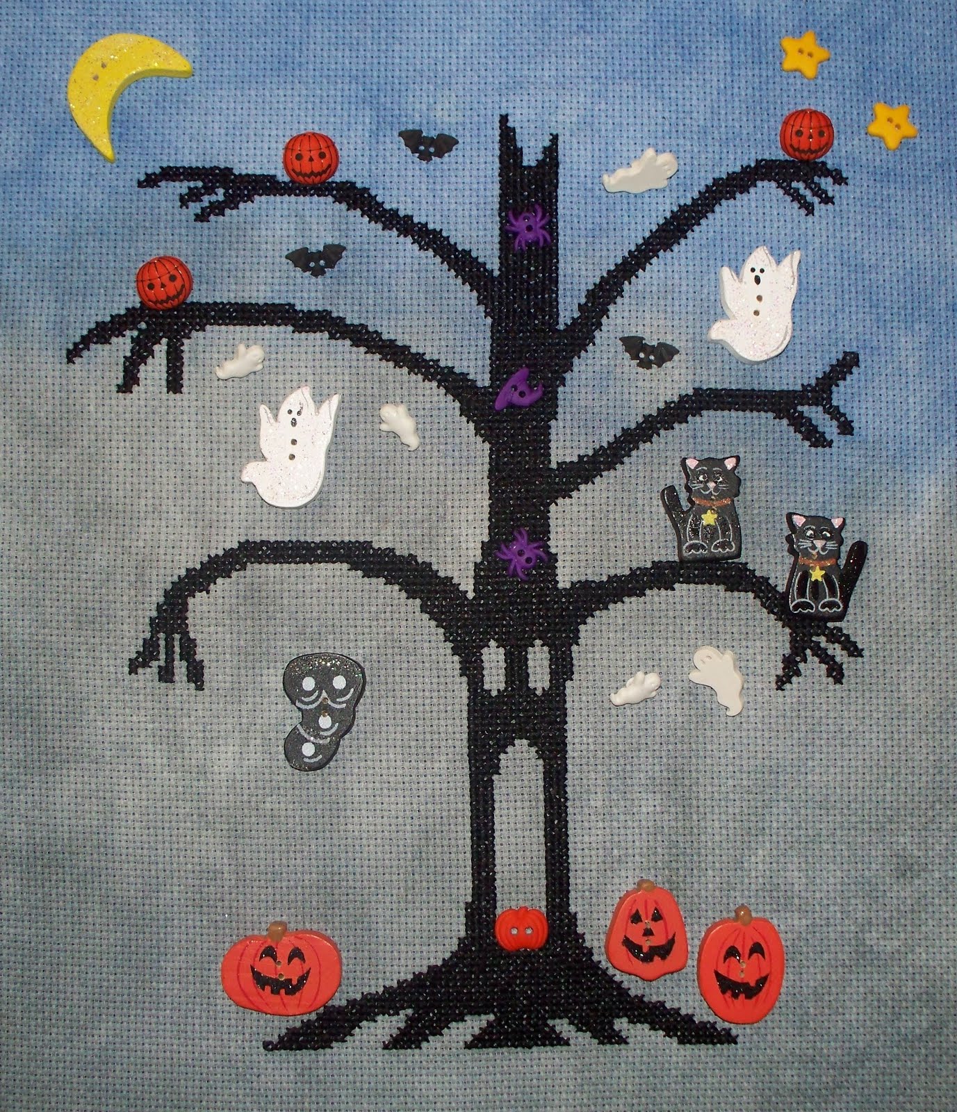 Sunshine-Stitches: Button Tree Series