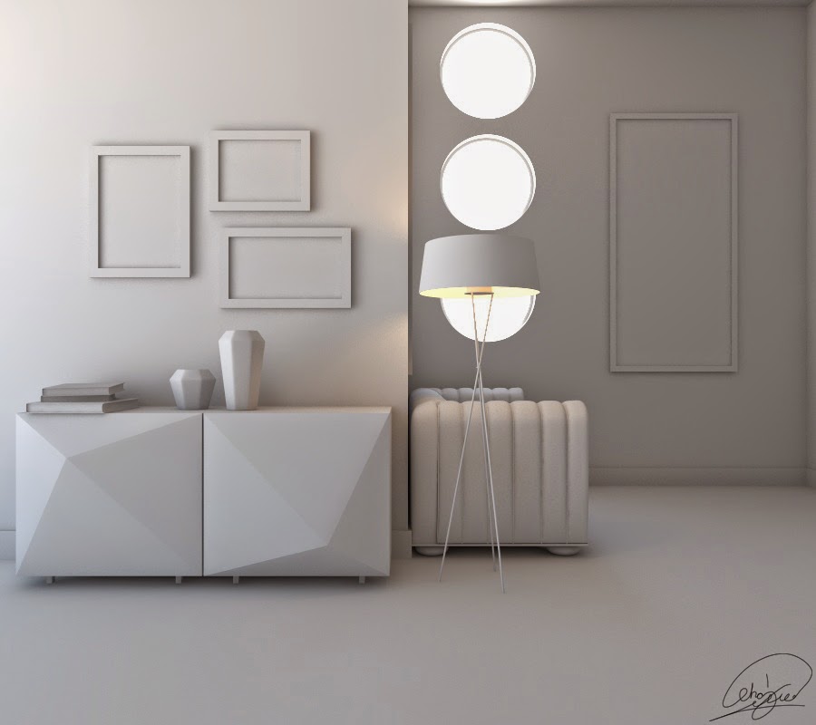 Ehab Mustafa: Living room in Cinema 4D & Vray