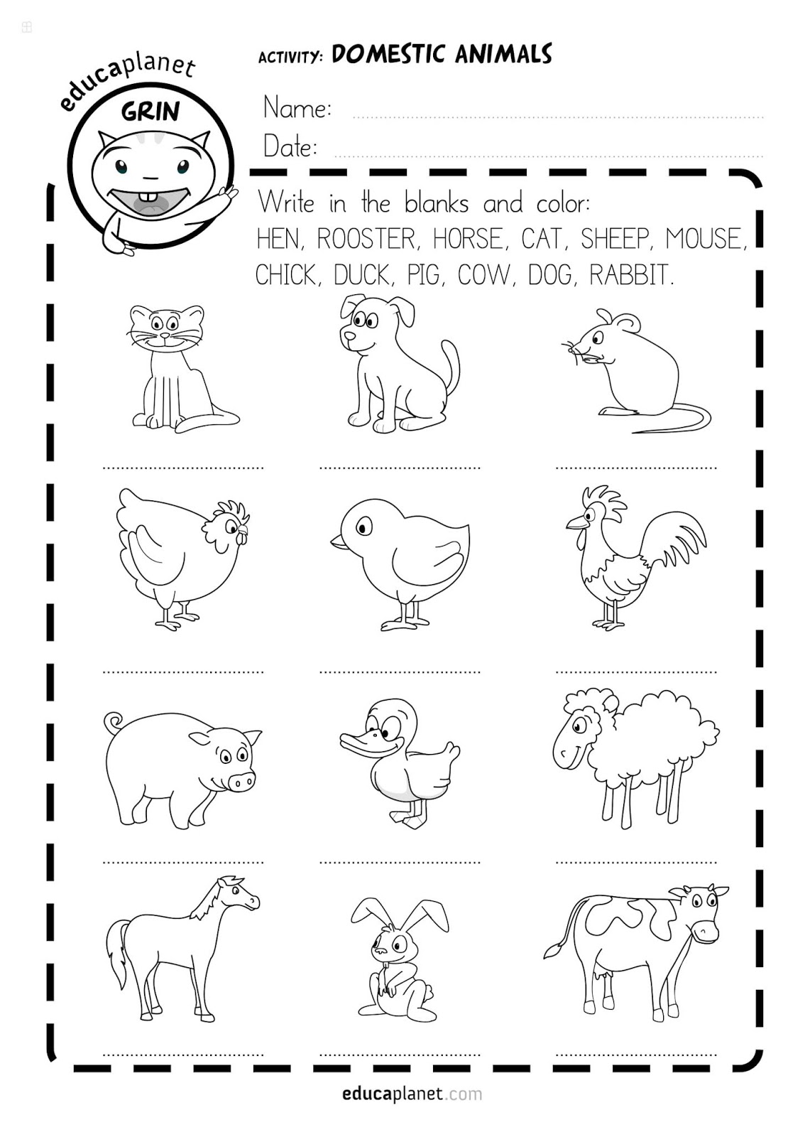 English Time!: Let´s learn about the animals!