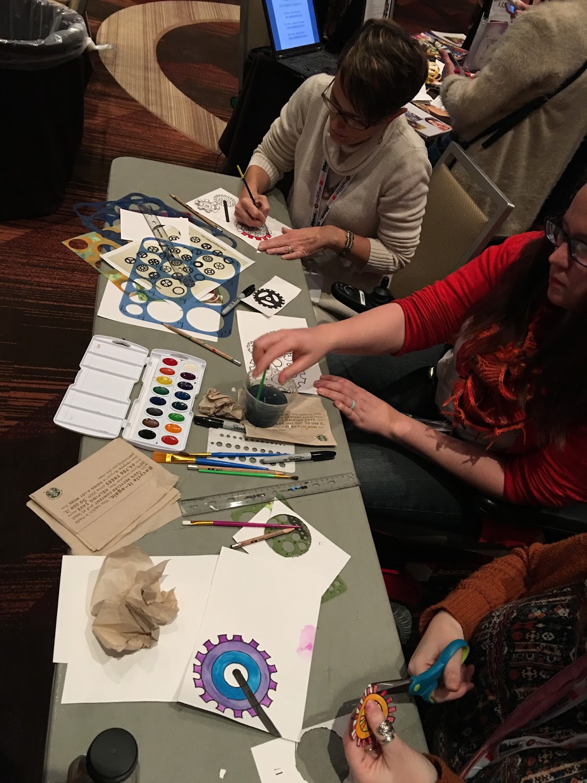 Art Room Blog: STEAM 3rd Grade Gears Lesson Workshop at NAEA 17
