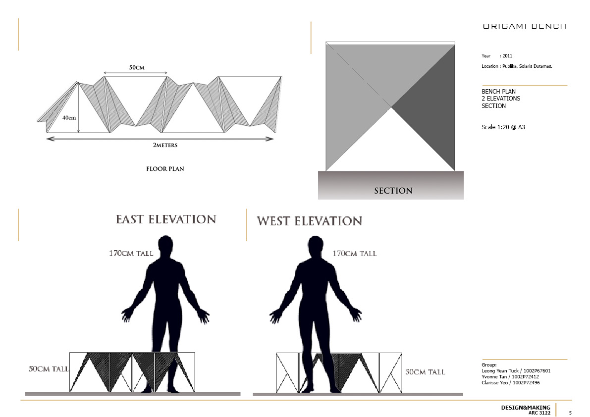 ORIGAMI BENCH | The Art of Design & Making