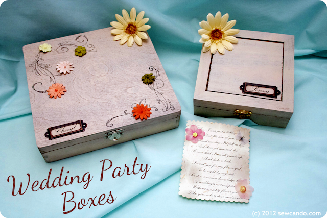 Sew Can Do: A Special Project Feature: Wedding Party Invitation Boxes